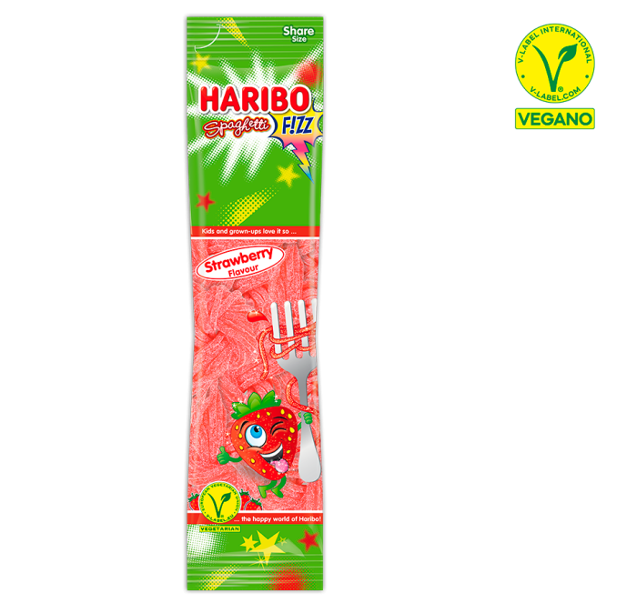 Spaghetti Strawberry 200 gr. | HARIBO